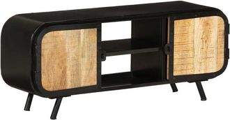 vidaXL Meuble tv 110x30x45 cm Bois de manguier brut