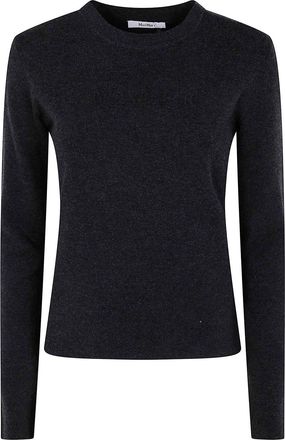 Max Mara Rundhalspullover - Grau