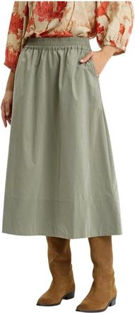 In Front IN Front, Femme, Jupes, Vert, Taille: 38 FR Midi Skirts