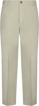 Dell'Oglio Homme, Pantalons, Vert, Taille: S Chinos &agrave; Jambes Larges