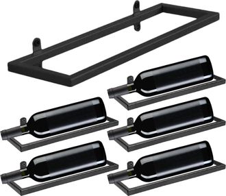 Generic Weinregal zur Wandmontage - 6 Wandbeh&auml;nge, Rotweinregal, Wand-Weinregal | H&auml;ngender Weinflaschenhalter aus Metall f&uuml;r Schr&auml;nke