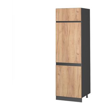 Vicco Armoire pour frigo R-Line, Chêne de force doré, 60 cm J-Shape