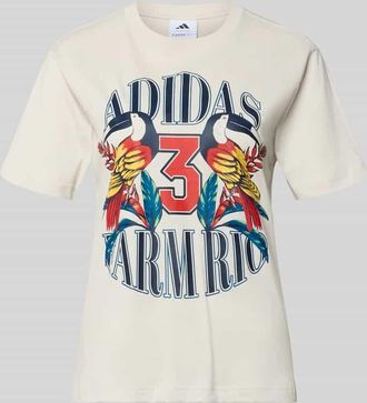 adidas T-Shirt mit Label-Print