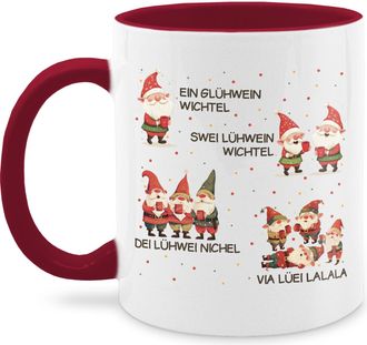 Shirtracer Tasse Tassen 325ml - Weihnachtstasse - Ein Gl&uuml;hwein Swei Gl&uuml;hwein | Wichtel | Weihnachten | Weihnachtsmarkt | Weihnachtsmotiv I Weihnachtsmarkt I Adve