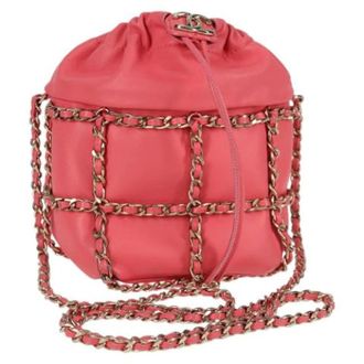Chanel Pre-owned Cuir sacs-chanel - Femme - Pre-owned - Rose - Taille: ONE Size
