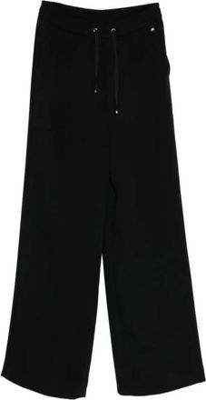 Herno Femme, Pantalons, Noir, Taille: 46 FR Fluid Wide Pantalons