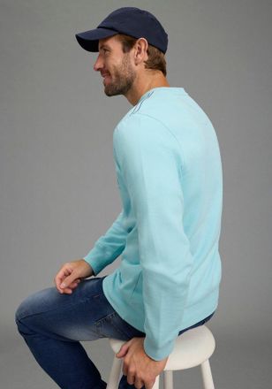 Kangaroos Sweatshirt aus angerauter Sweatware, mit Rundhalsausschnitt, Langarm-Design