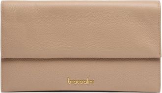 Braccialini Femme, Accessoires, Beige, Taille: ONE Size Jinny Leather Bustina