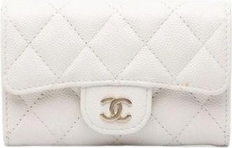 Chanel Porte-cartes Pre-owned - Femme - Pre-owned - Blanc - Taille: ONE Size