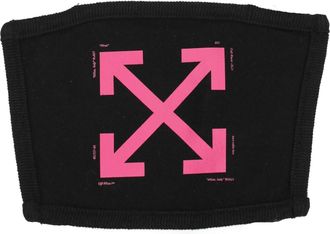 Off-white Masque facial Off White Femme Coton Noir/Fuchsia