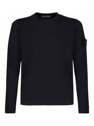Stone Island Pull Col Rond - Noir