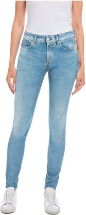 Replay Damen Jeans New Luz Skinny-Fit Hyperflex mit Stretch, Light Blue 010 (Blau), 24W / 28L