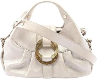 Bulgari Sac &agrave; main en cuir Chandra Pre-owned - Femme - Pre-owned - Beige - Taille: ONE Size