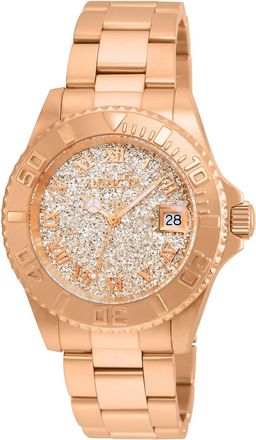 Invicta Angel 22708 Damenuhr - Quarzwerk - Edelstahl mit ros&eacute;goldenem Zifferblatt - 40 mm