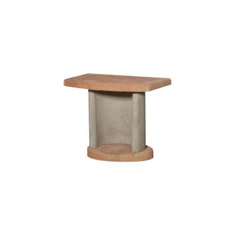 Buschbeck Zubeh&ouml;r f&uuml;r Grillkamine und Grillbars Beistelltisch terracotta- grau