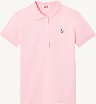 Jott Polo en coton biologique Rose p&ecirc;che Franca - Taille XS