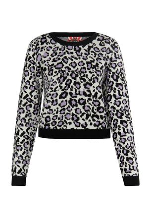 Mymo Strickpullover Damen weiss