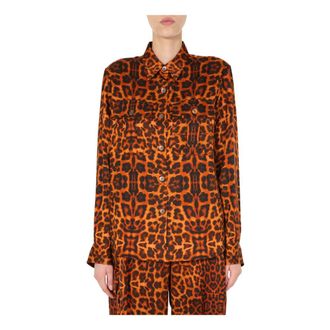 Dries Van Noten Camicia Caffy Stampa Animalier - - Blouses & Shirts - Damen - Mehrfarbig - S