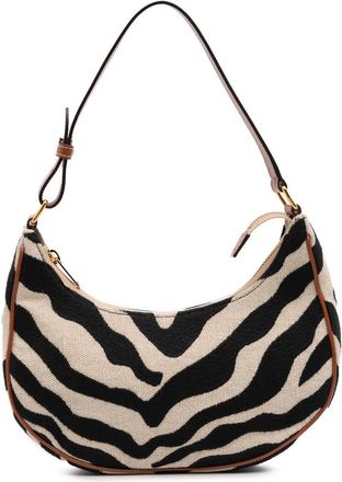 Celine Hobo Bags - Zebra Print Canvas Ava Shoulder Bag - Gr. unisize - in Braun - f&uuml;r Damen