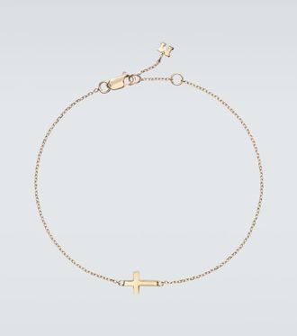 Mateo Bijoux Bracelet Mini Cross en or 14 ct