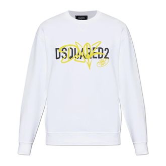 Dsquared2 Herren, Sweatshirts & Hoodies, Wei&szlig;, 2XLGr&ouml;&szlig;e