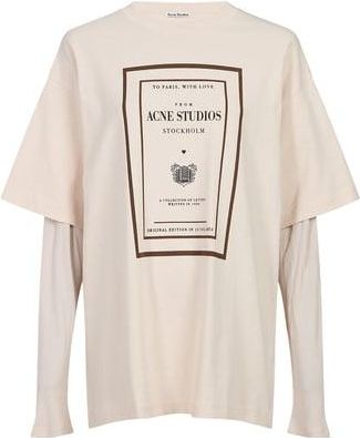 Acne Studios T-shirt imprim&eacute; oversize en coton