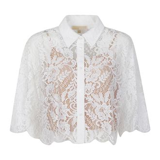 Michael Kors Damen, Blusen & Hemden, Wei&szlig;, MGr&ouml;&szlig;e