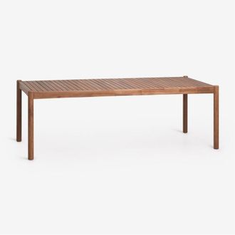 Sklum Rechteckiger Gartentisch aus Akazienholz Karvia 220 x 100 cm Akazie Braun