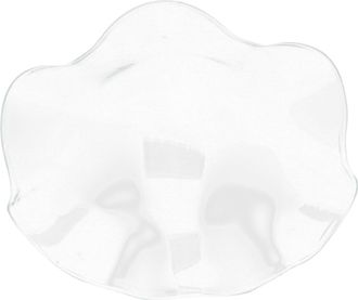 Angoily Transparent Wellenförmige Aromalampe Schale Glas Duftöl Wärmer Ersatzschale Teelichthalter für Ätherische Öle Wax Melt Duftstövchen Zubehör Wohnzimmer