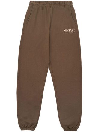 Sporty & Rich pantalon de jogging Upper East Side en coton - Marron