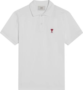Ami Homme, Tops, Blanc, Taille: S Polo Manches Courtes