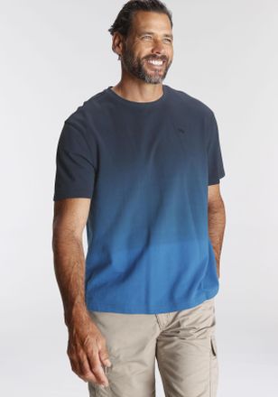 Man's World T-Shirt MANS WORLD, Herren, Gr. XXL (60/62), blau (dunkelblau, blau), Piqu&eacute;, Obermaterial: 100% Baumwolle, regular fit, Rundhals, Shirts T-Shirt, Kurz