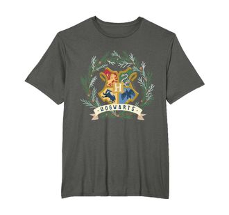 Harry Potter Weihnachten Harry Potter Hogwarts Christmas Wreath T-Shirt