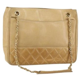 Chanel Sac &agrave; bandouli&egrave;re vintage Pre-owned - Femme - Pre-owned - Beige - Taille: ONE Size