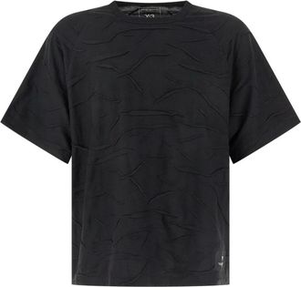 Yohji Yamamoto Tee Manches Courtes Pliss&eacute;es - Homme - Tops - Noir - Taille: M