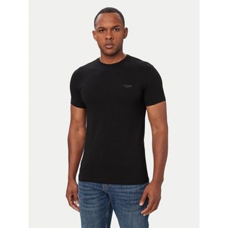 Guess T-Shirt M6YI24 K3728 Schwarz Extra Slim Fit