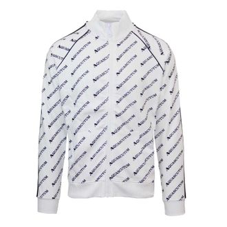 Aquascutum Trainingsjacke f&uuml;r Herren, Hoher Kragen, Raglan&auml;rmel (Wei&szlig;)