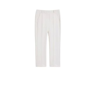 Max Mara Femme, Pantalons, Beige, Taille: 44 FR Wkdrana Cropped Pantalons