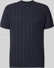 Lindbergh T-Shirt mit Zopfmuster