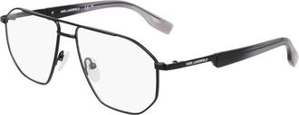 Karl Lagerfeld unisex, Accessoires, Noir, Taille: 56 MM Kl353 Aviator Frame