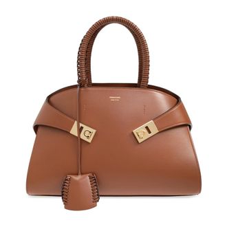 Ferragamo Femme, Sacs, Brun, Taille: ONE Size Hug S Sac Bandouli&egrave;re