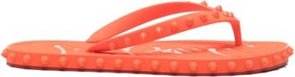 Christian Louboutin Femme, Chaussures, Orange, Taille: 35 EU Tongs