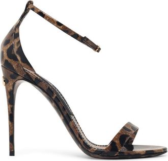 Dolce & Gabbana Sandales L&eacute;opard Lear