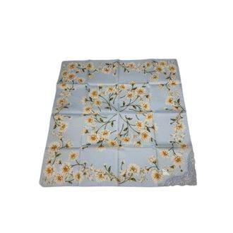 Balmain Foulard en soie Pre-owned - Femme - Pre-owned - Bleu - Taille: ONE Size