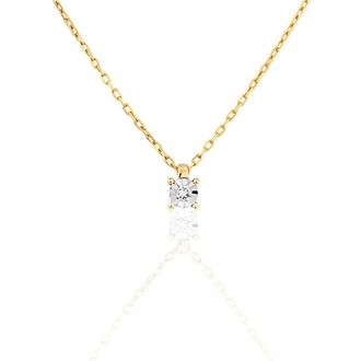 Cleor Collier en or 375/1000 et diamant