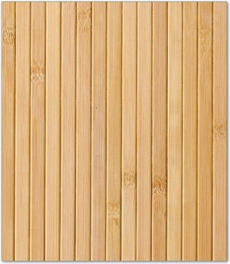 Wallario Herdabdeckplatte/Spritzschutz aus Glas, 52 x 60 cm, 1-teilig mit 13 mm hohen F&uuml;&szlig;en, f&uuml;r Ceran- und Induktionsherde, Holzpanele hell