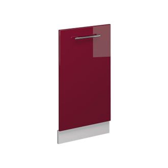 Vicco Fa&ccedil;ade de lave-vaisselle Fame-Line, Rouge bordeaux Haute brillance, 45cm sans pt Vicco