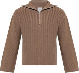 Courr&egrave;ges Wollpullover - - Knitwear - Herren - Braun - S