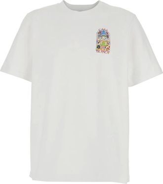 Casablanca Homme, Tops, Blanc, Taille: M Orchid Court Classic T-Shirt