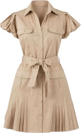 Twinset Femme, Robes, Beige, Taille: 38 FR Actitude Shirt Dress